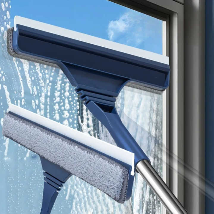 Window squeegee | Telescopic handle | Streak-free clean | 1+1 FREE ...