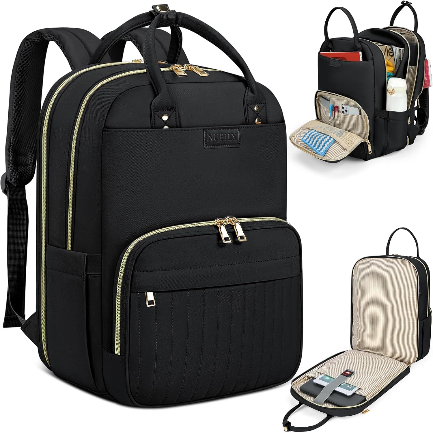 Water-Resistant | Laptop 15.6" |Slim Travel Backpack with Compartments ...